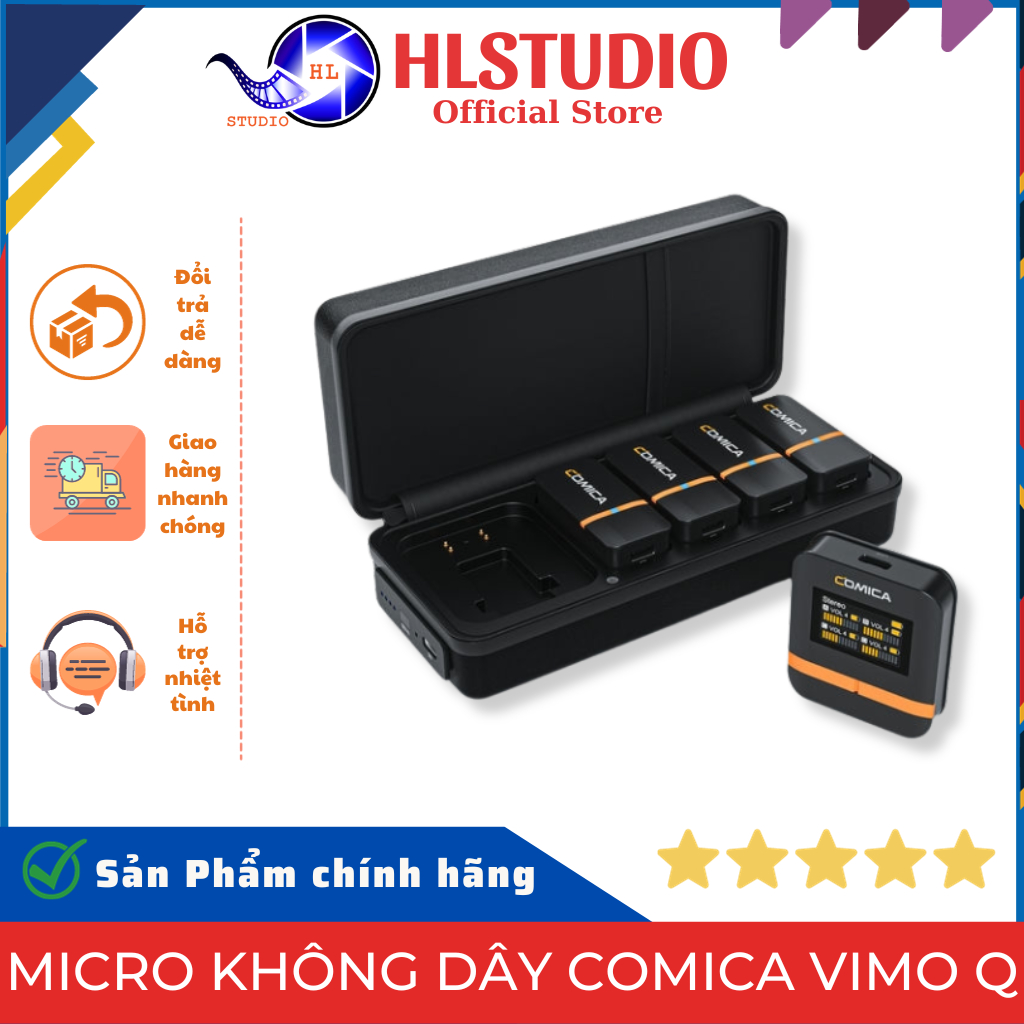 Micro Không Dây Comica Vimo Q - Chất Lượng Âm Thanh Tuyệt Vời Cho Video, Livestream HL Studio ...