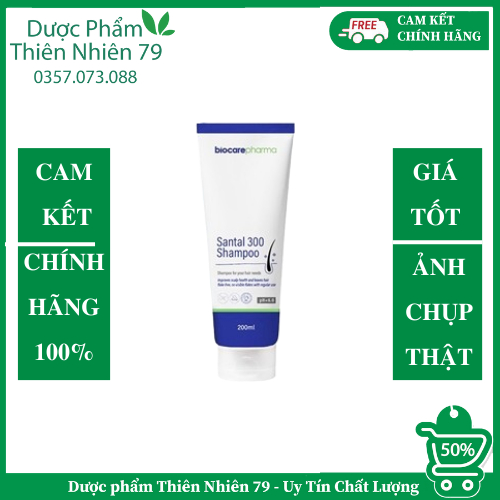 [CHÍNH HÃNG] Biocare Pharma, Dầu Gội Santal 300 Shampoo, Giảm Gàu, Ngứa ...