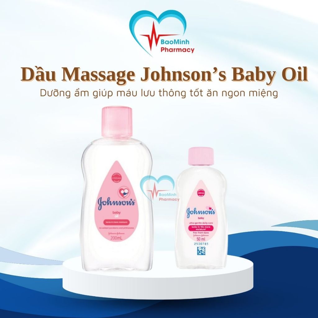 Dầu Massage Dưỡng Ẩm Johnson’s Baby Oil Cho Bé Giúp Khóa Ẩm Cho Làn Da ...