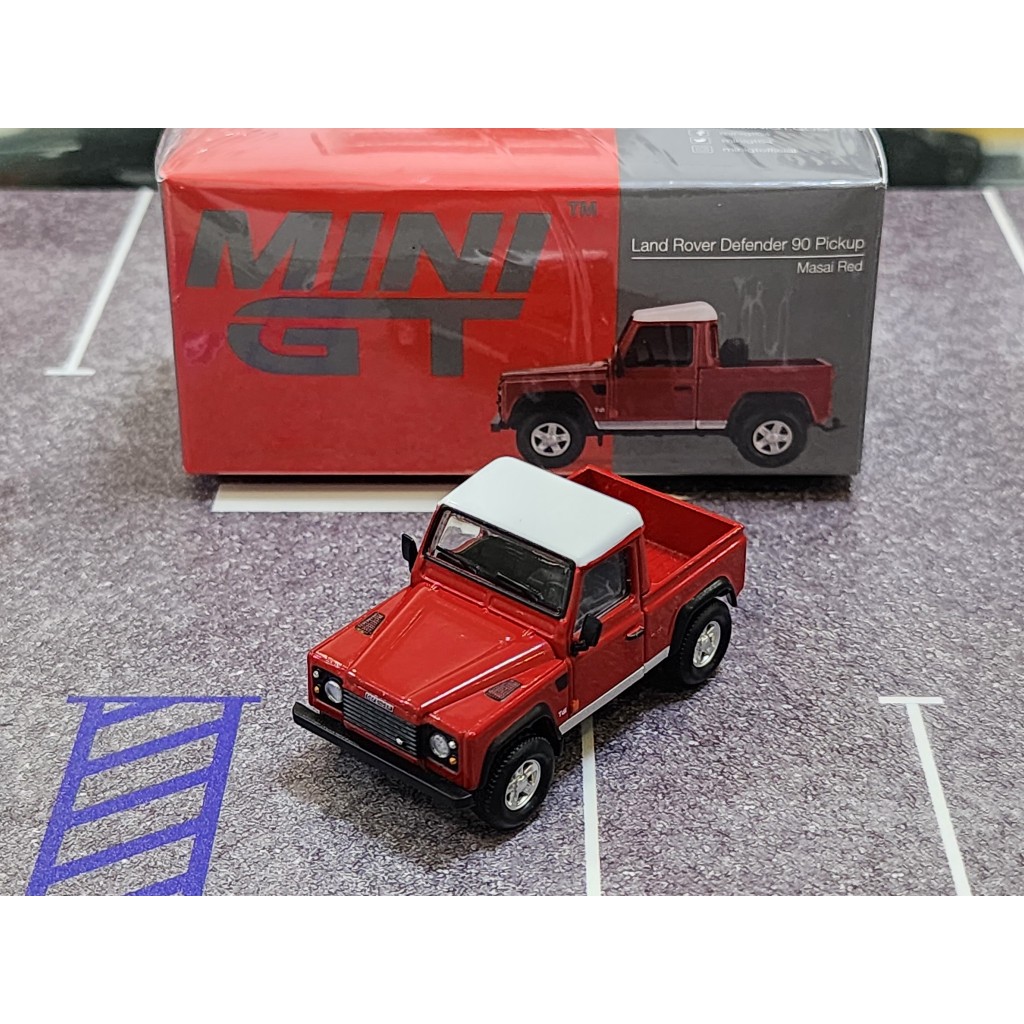 Xe Mô Hình Land Rover Defender 90 Pickup Masai 1:64 MiniGT ( Red LHD ...