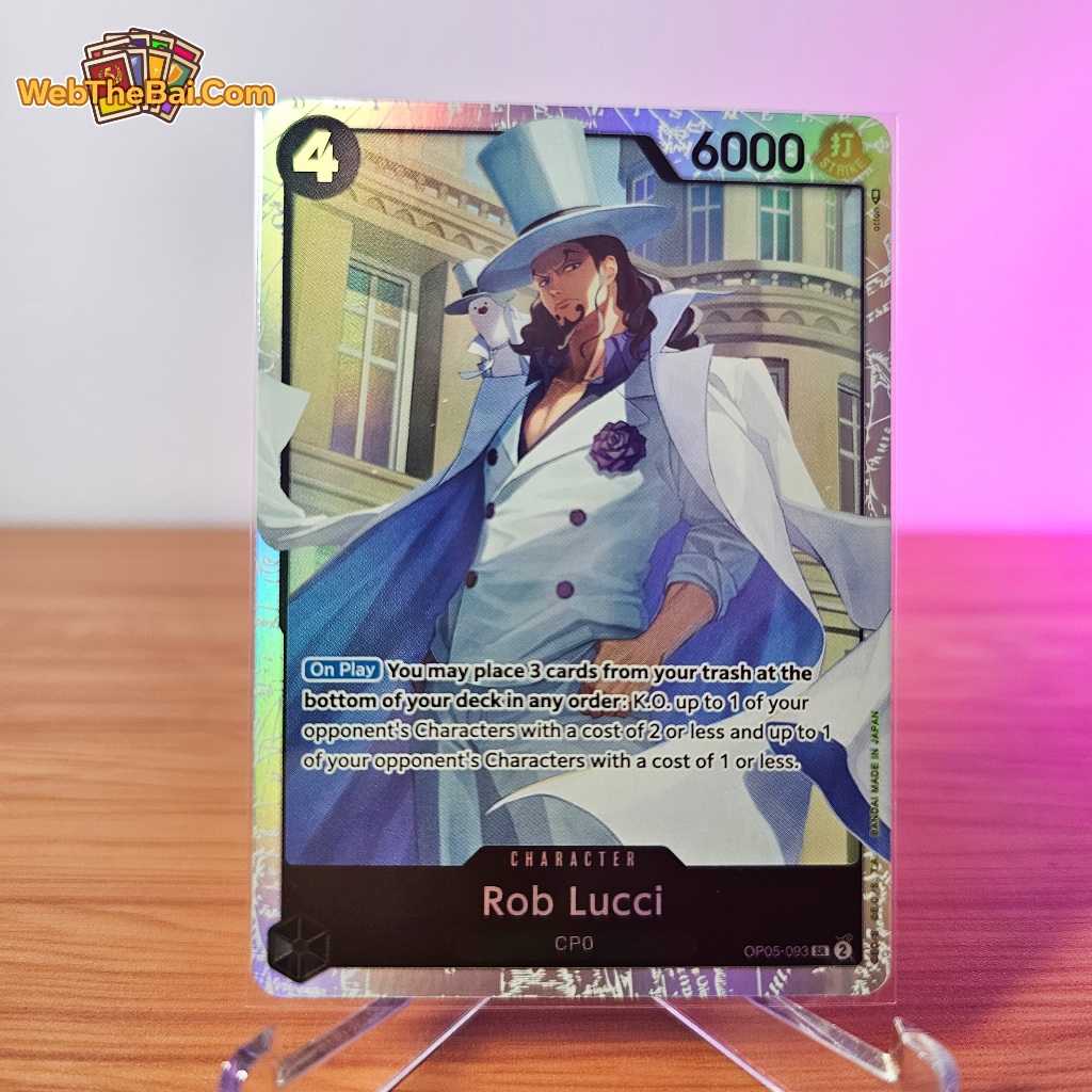 🌟CHÍNH HÃNG🌟 Bài One Piece TCG Rob Lucci OP05-093 Awakening of the New Era OP05 | Shopee Việt Nam