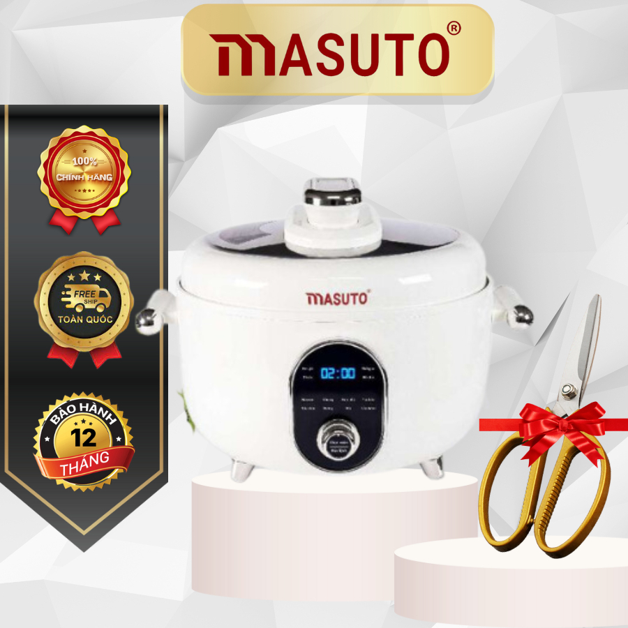 Nồi áp suất lẩu điện 2in1 đa năng 4L Masuto MSPC04-Bảo hành 12 tháng ...
