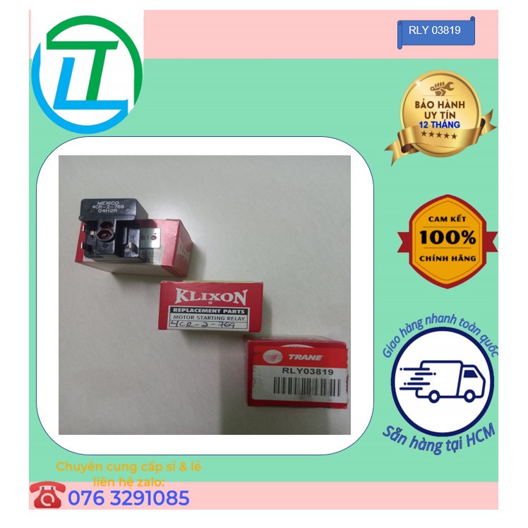 {CHILLER*CHÍNH HÃNG} RLY03819 TRANE* BƠM DẦU ĐỘNG CƠ KHỞI ĐỘNG RELAY ...