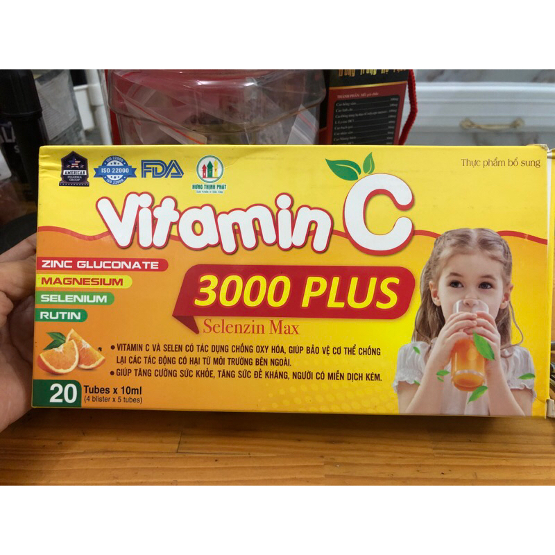 vitamin c 3000plus ( hộp 20 ống) | Shopee Việt Nam