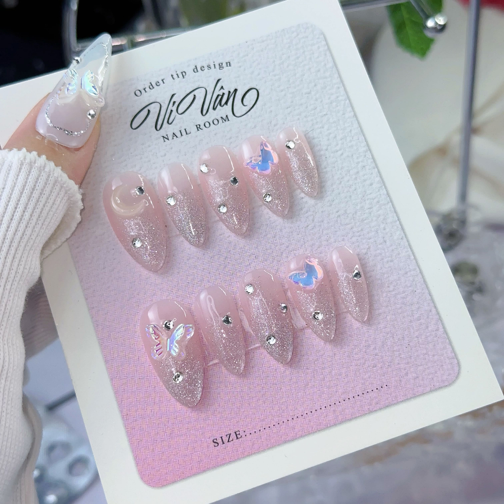 Nail box hồng thạch nhũ flash siêu sáng | Shopee Việt Nam