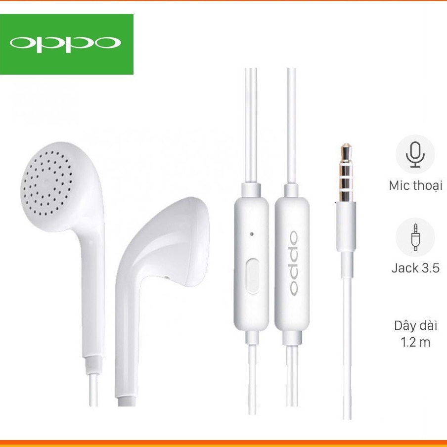 Tai nghe có dây Oppo R20 tương thích tất cả các máy Jack 3.5 mm zin ...