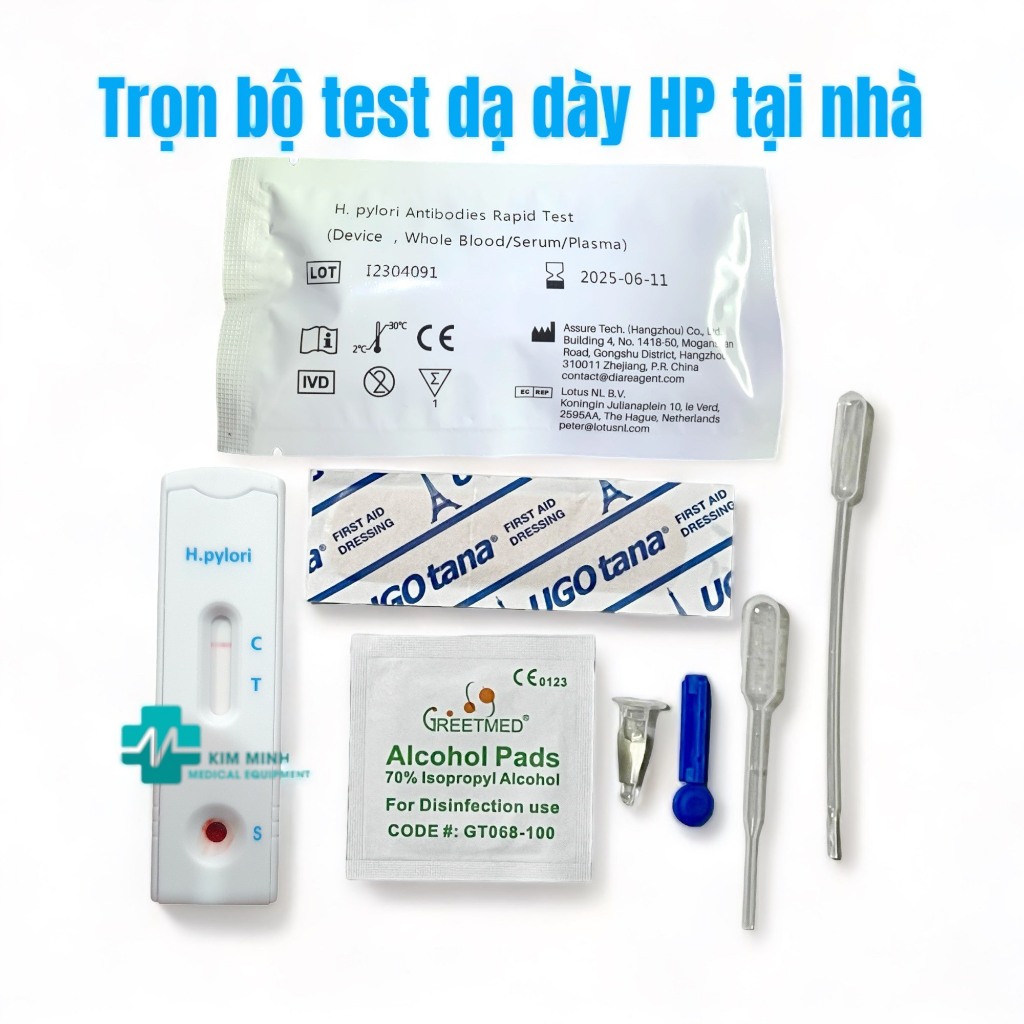 Que Test nhanh thử HP viêm Loét dạ dày tại nhà FASTEP MỸ (dạng khay ...