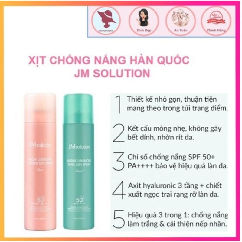 Xịt chống nắng JMsolution SPF50+ PA+++ 180ml | Shopee Việt Nam