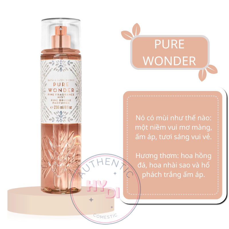 PURE WONDER - Xịt Thơm Body Mist Toàn Thân Bath & Body Works Usa ...