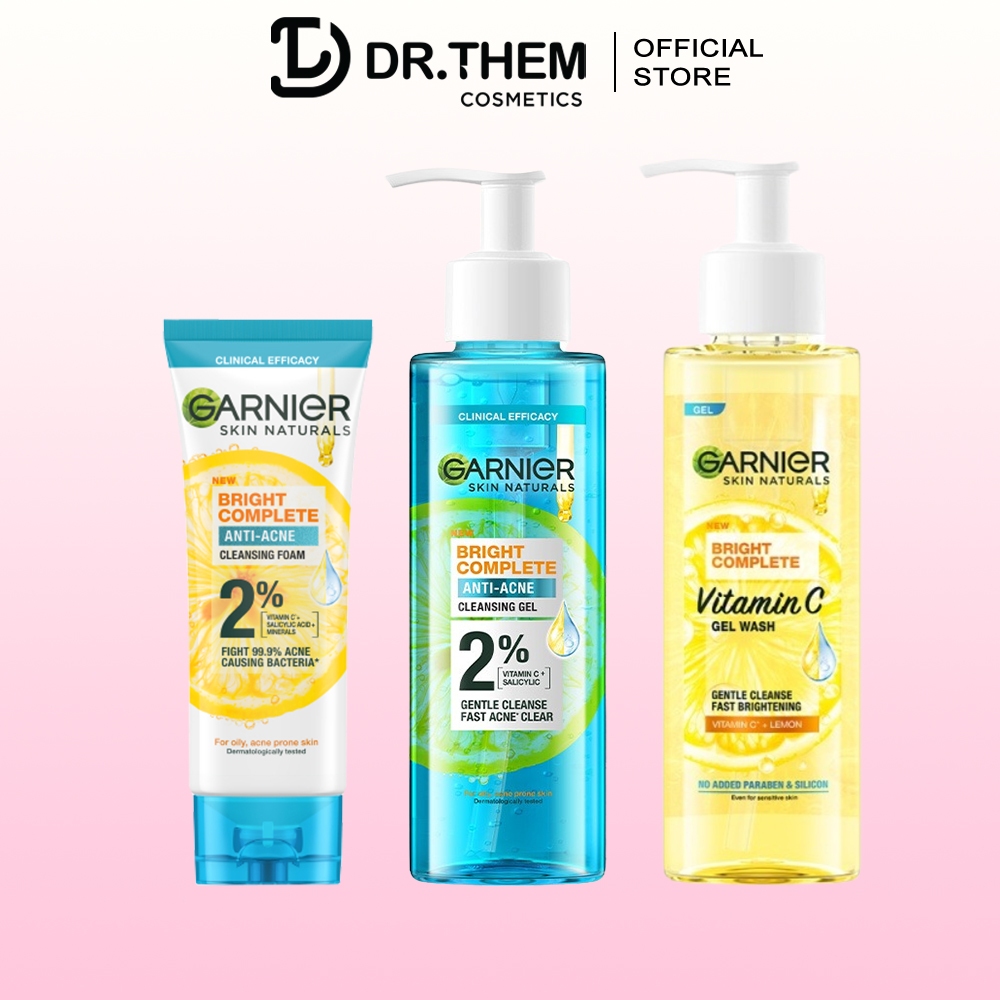 Sữa Rửa Mặt Garnier Ngừa Mụn & Sáng Da Garnier Bright Complete Anti ...