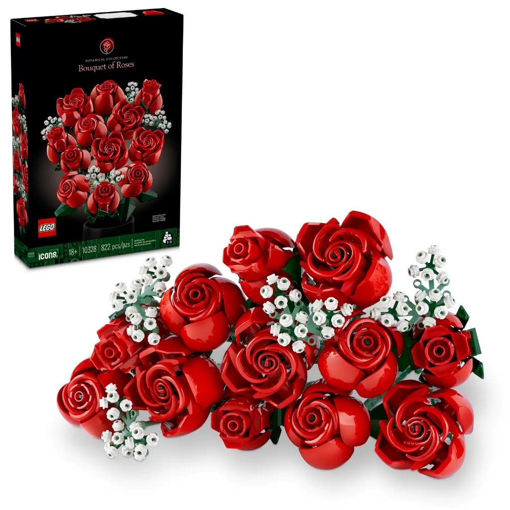 Lego 10328 Bouquet of Roses - Bó hoa hồng ( Buzi toys ) | Shopee Việt Nam