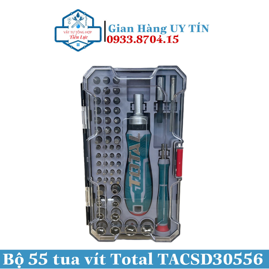 Bộ Tua Vít Tự Động Đa Năng 55 chi tiết Total TACSD30556, hộp tua vít Thép Cr-v cao cấp | Shopee ...