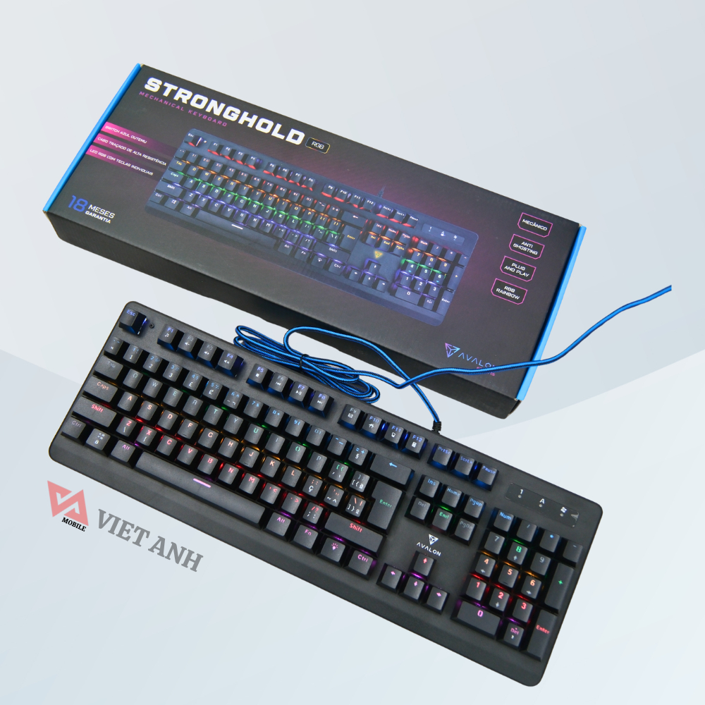 Bàn phím cơ Gamming fullsize hãng AVALON đèn RGB | Shopee Việt Nam