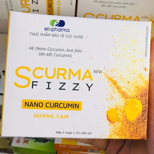 Viên Sủi Scurma Fizzy New - Tinh chất nghệ Curcumin Hỗ trợ viêm loét dạ ...