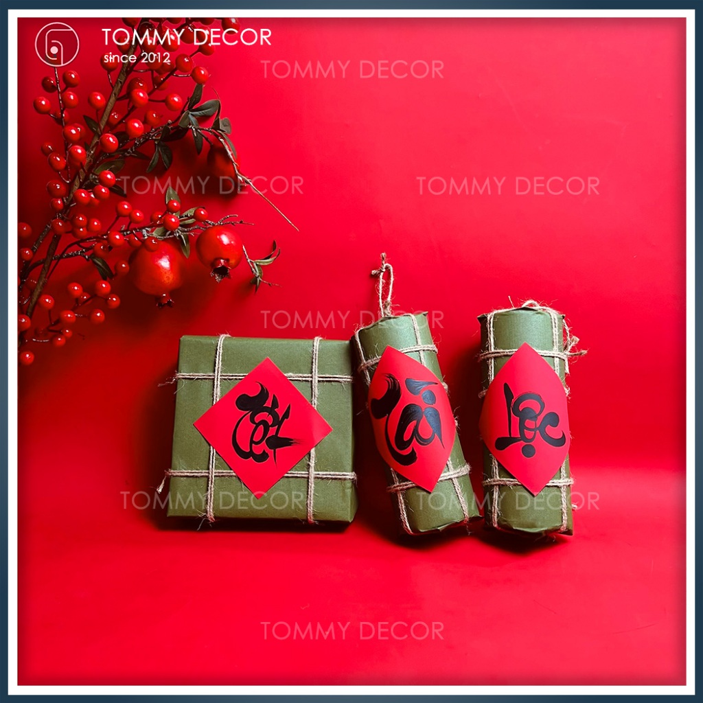 [Mô hình bánh chưng bánh tét SIZE TO 20CM] bánh chưng và bánh tét giả ...