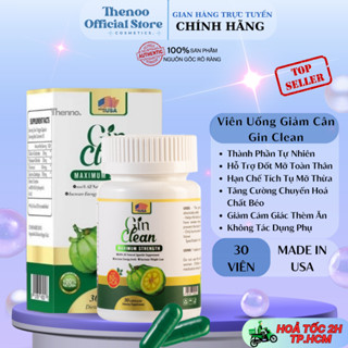 Viên Uống Giảm Cân Đốt Mỡ Siết Cơ Tan Mỡ Cấp Tốc Gin Clean Maximum Strength 30 Viên Chính Hãng ...