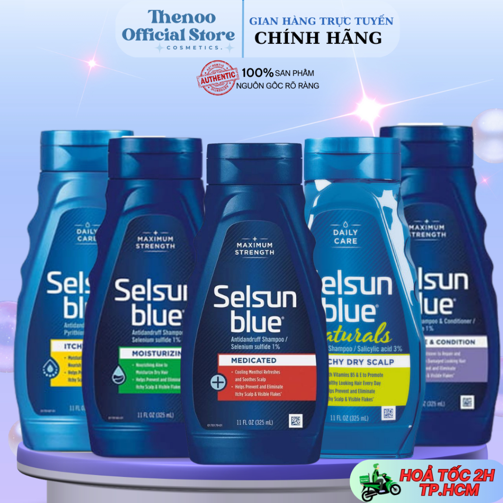 Dầu Gội Giảm Gàu và Nấm Da Đầu Selsun Blue Dandruff 325ml Mỹ | Shopee ...