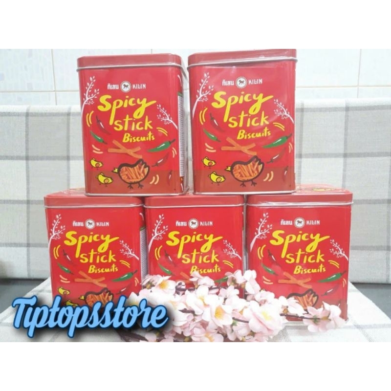 BÁNH QUE SPICY STICK BISCUIT KILIN THÁI LAN (hộp thiếc 400g) | Shopee Việt Nam
