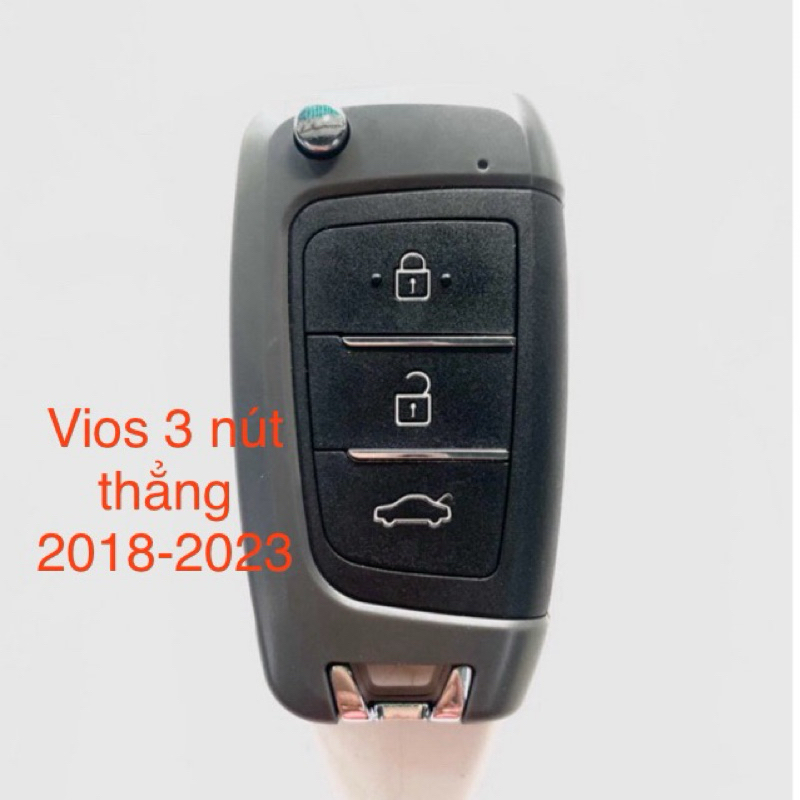 Remote gập Vios 3 nút 2018-2023 có mạch remote cài tay trên xe | Shopee ...