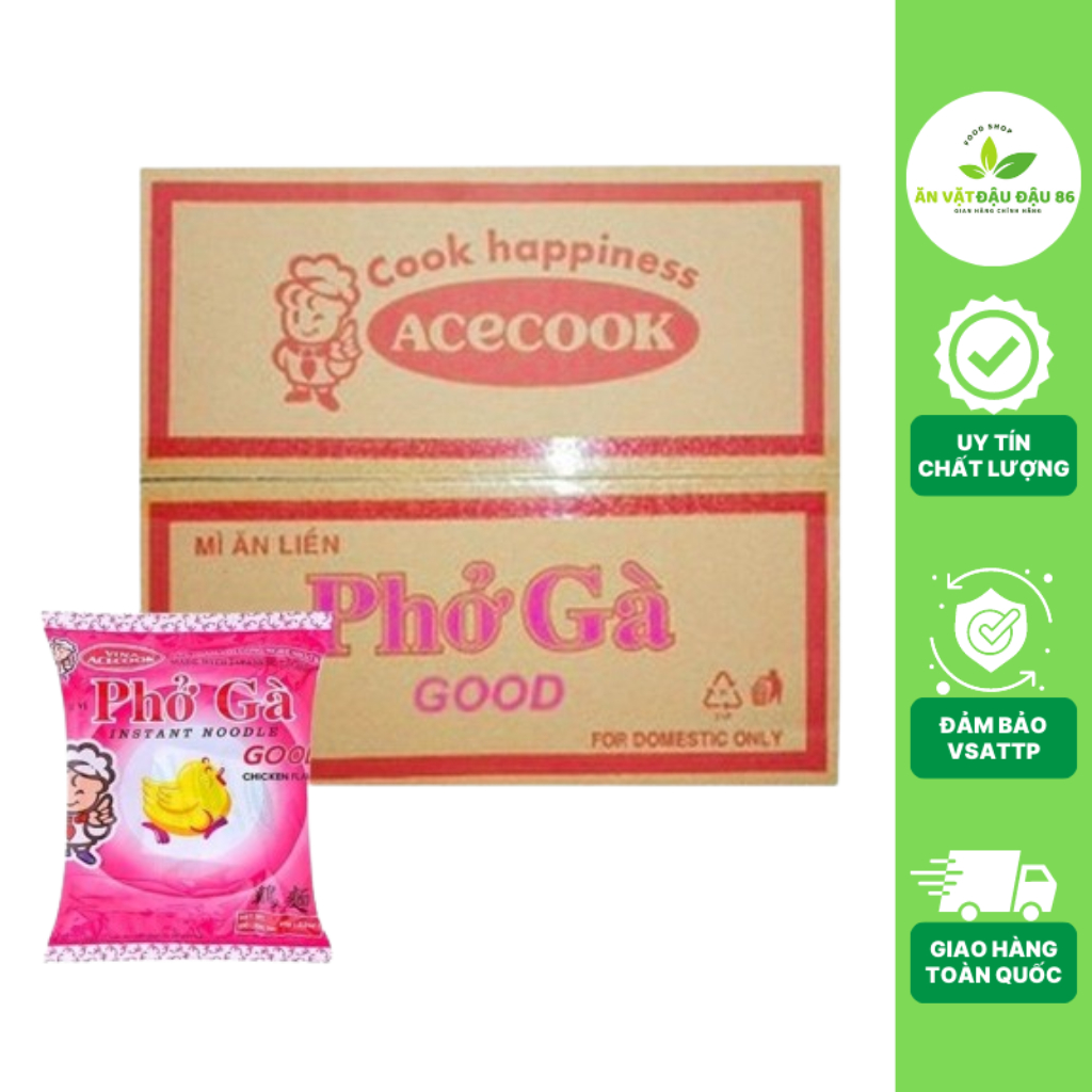 Thùng Mì Sợi Phở Good Gà Acecook(30 Gói) - Ăn Vặt Đậu Đậu 86 | Shopee ...