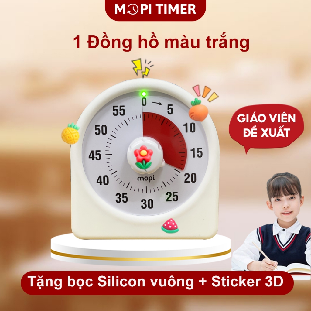 Đồng hồ Pomodoro bấm giờ học tập, mopi timer MP038 đếm ngược tập trung ...