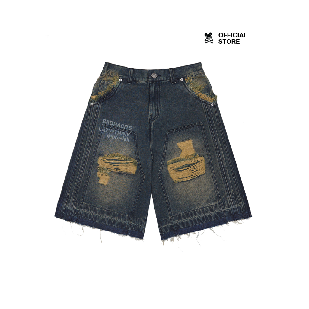 QUẦN DOUBLE DESTROYED BAGGY SHORT - LAZY THINK COLLECTION | Shopee Việt Nam