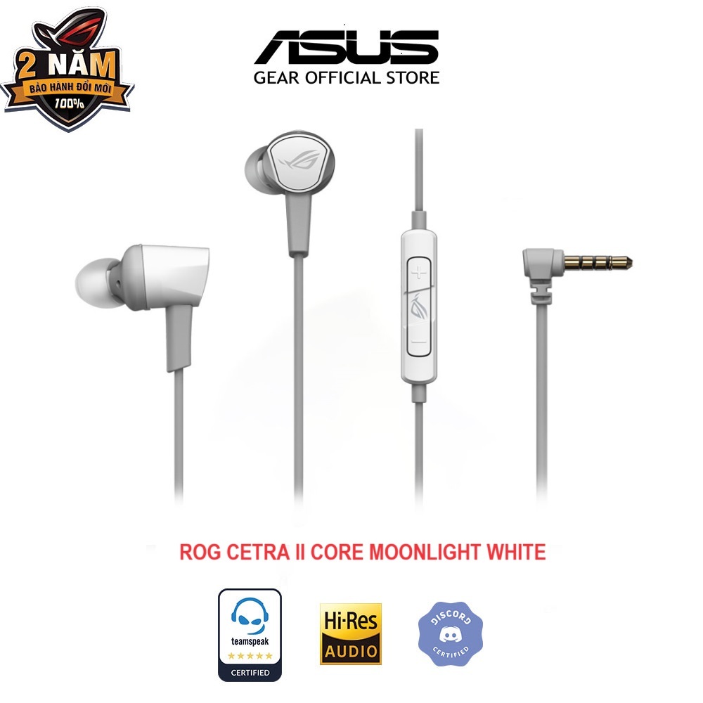 Tai nghe gaming ASUS ROG CETRA II CORE MOONLIGHT WHITE | Shopee Việt Nam