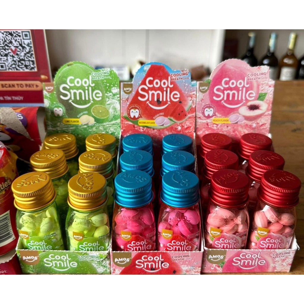 [CHÍNH HÃNG] Kẹo the thơm miệng không đường Amos Cool Simle. | Shopee ...