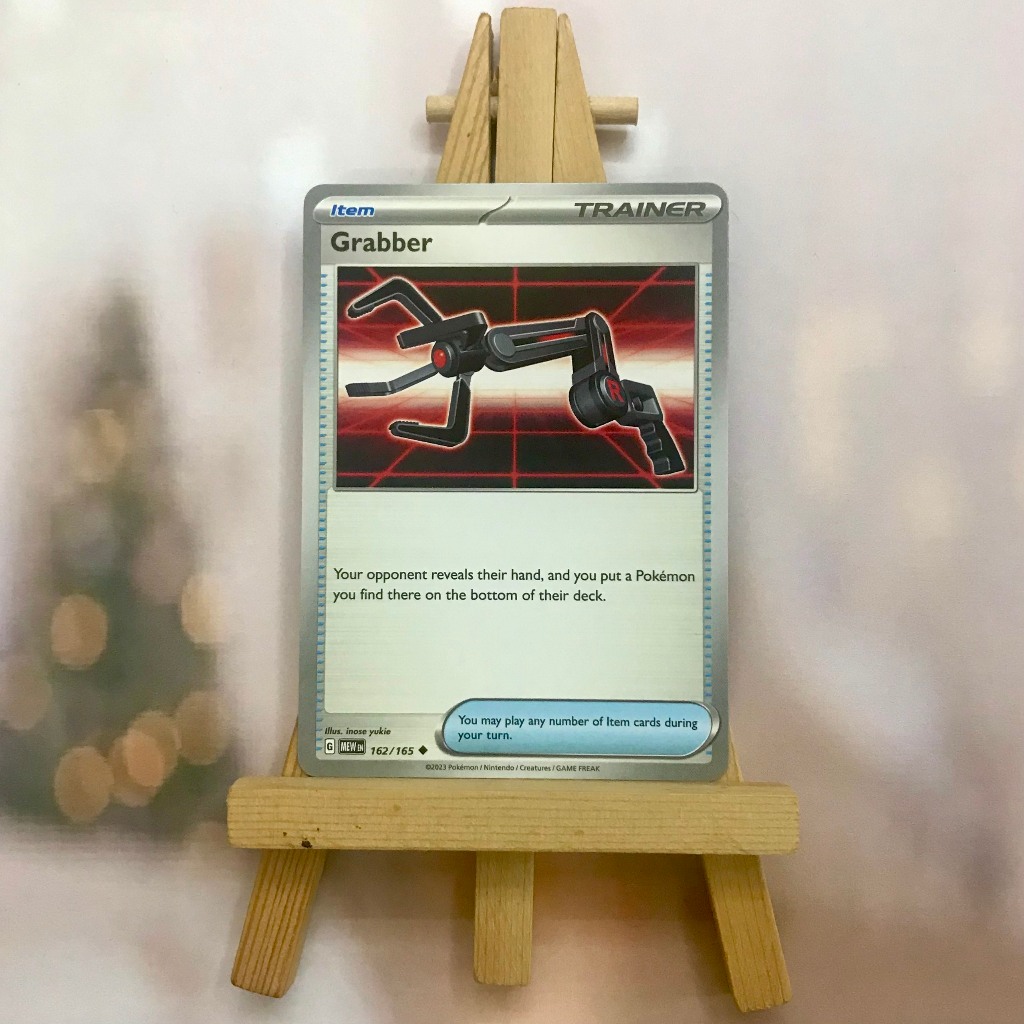 Thẻ hình Pokemon Grabber 162/165 - Lá bài lẻ Uncommon Reverse Holo ...