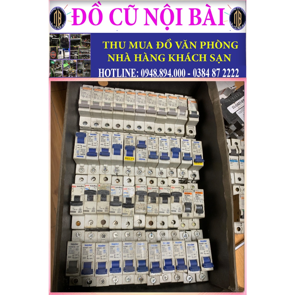 Aptomat Chính Hãng Nader 1 Cực - Aptomat MCB 1 Pha 6A, 10A, 16A, 20A, 32A, 40A, 50A, 63A, 100A ...