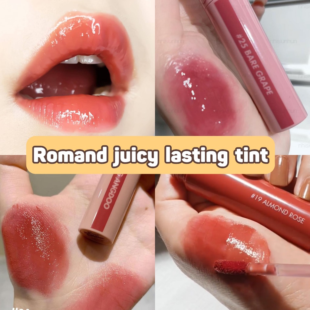 [chÍnh HÃng] Son Tint Bóng Siêu Lì Căng Mọng Hàn Quốc Romand Juicy