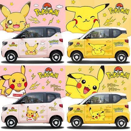 Hình dán PIKACHU cho xe Wuling Hongguang MiniEV | Shopee Việt Nam