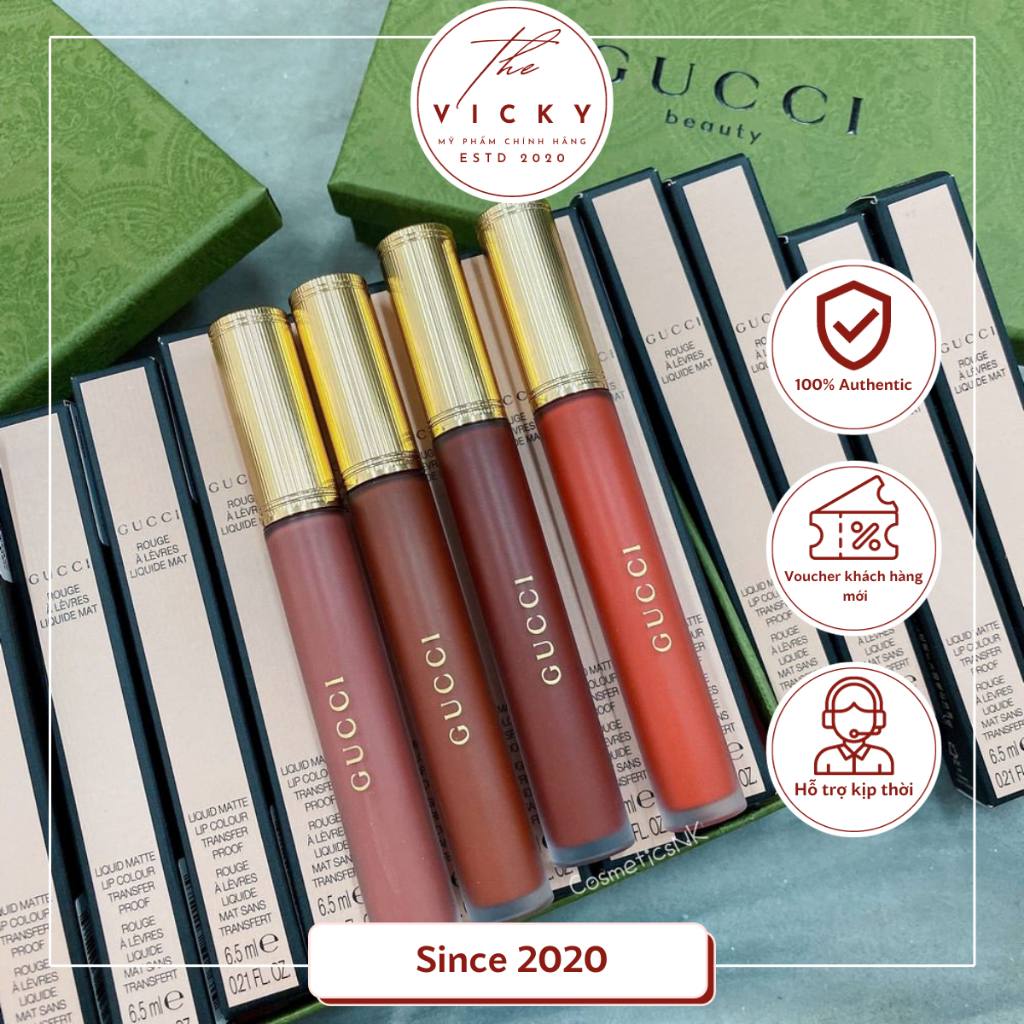 Son kem Gucci Rouge Liquid Matte 6,5ml - [ The Vicky Store ] | Shopee ...