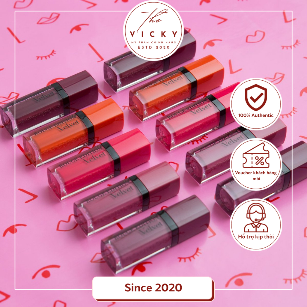 Son Rouge Laque de Bourjois 7.7ml [ The Vicky Store ] | Shopee Việt Nam