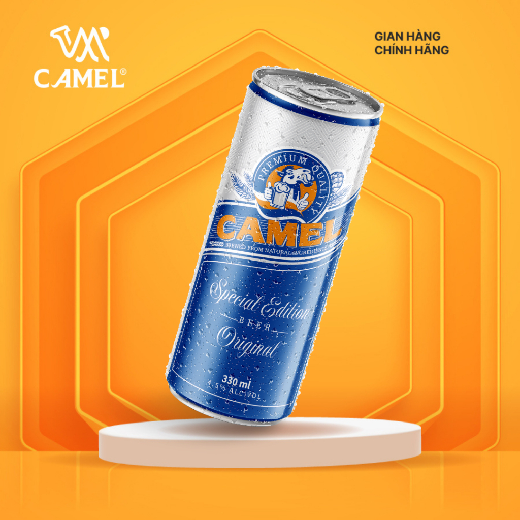 (Phiên bản giới hạn) Thùng 24 lon bia Camel Blue Special 330ml chính ...