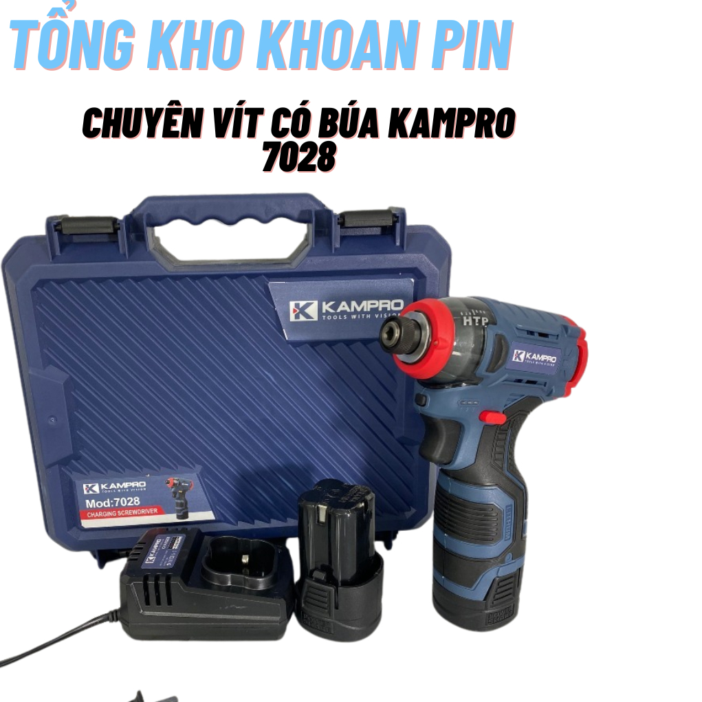 Máy chuyên vít dùng pin 4 Cell KAMPRO 7028 Không Chổi Than, 3 Tốc Độ Có ...