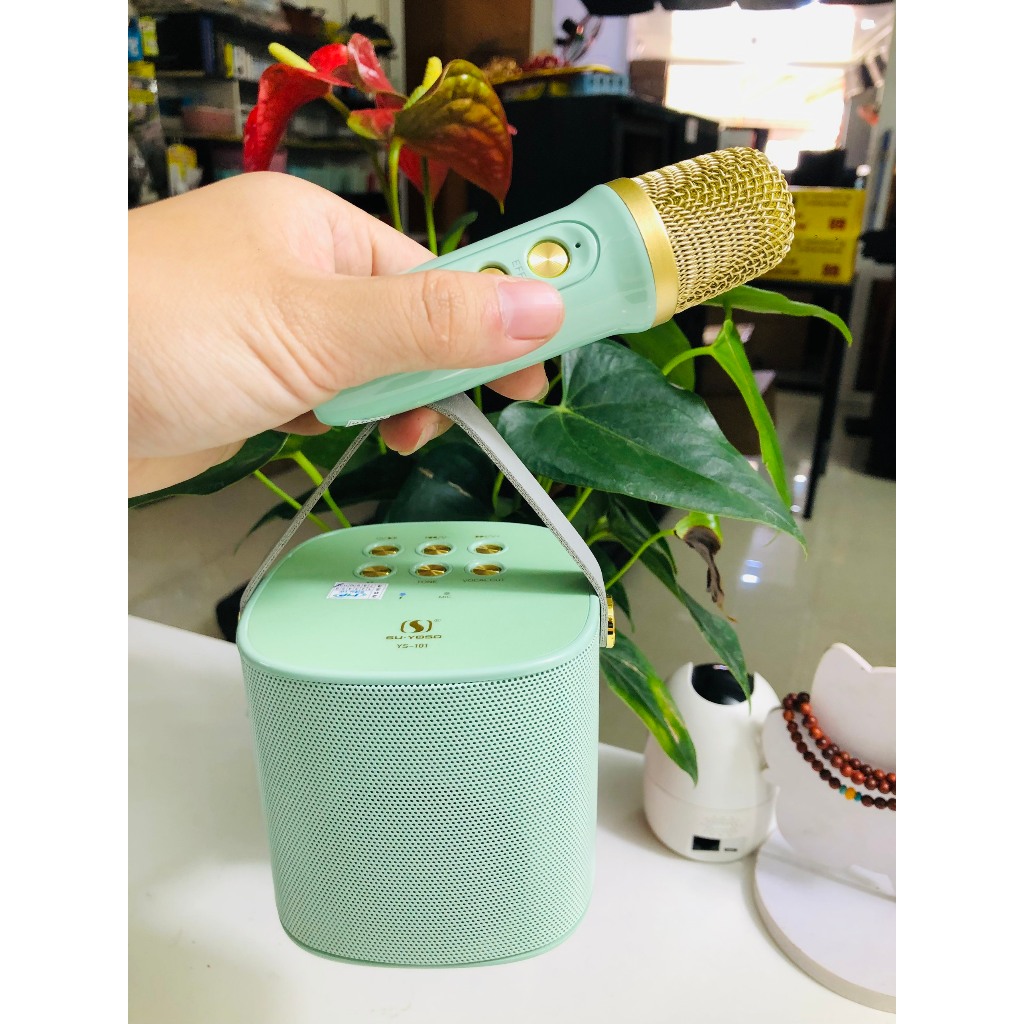 Loa karaoke nghe nhạc mini kèm mic | Shopee Việt Nam