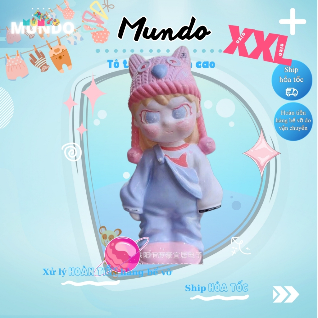 Tô Tượng Thạch Cao XXL 072 Dora Mũ Len SIZE XXL,Tượng Thạch Cao Art Toy ...