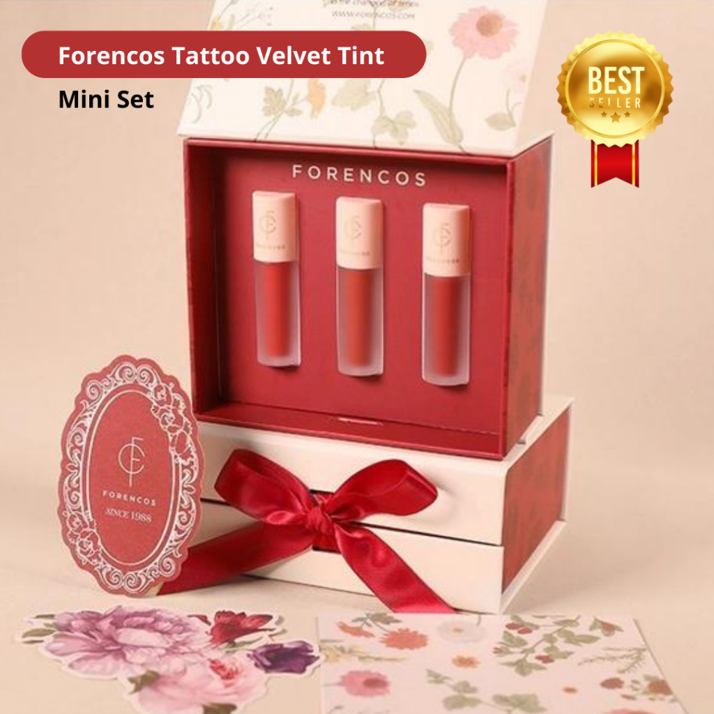 Set son kem lì Forencos Tattoo Velvet Tint Mini 3 thỏi (bản Brick) | Shopee Việt Nam