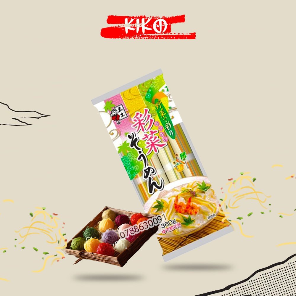 Mì Somen Rau Củ Ngũ Sắc Itsuki 320g (80g x 4 bó/ túi ) Ăn Dặm Cho Bé - Hàng Nhật Nội Địa ...