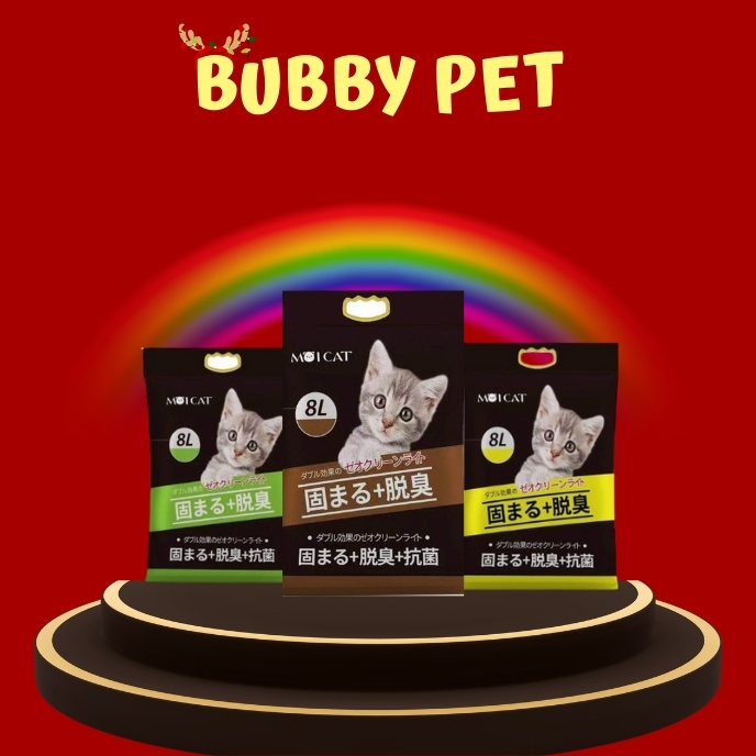 [order 12] Tải 12kg cát vệ sinh mèo Moi Cat gồm 3 túi, khử mùi, siêu ...