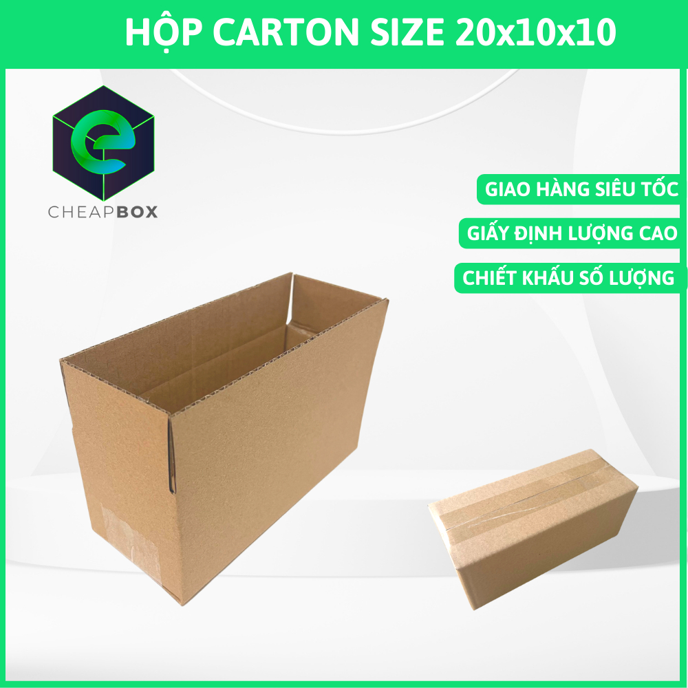 100 hộp carton size 20x10x10 | Shopee Việt Nam
