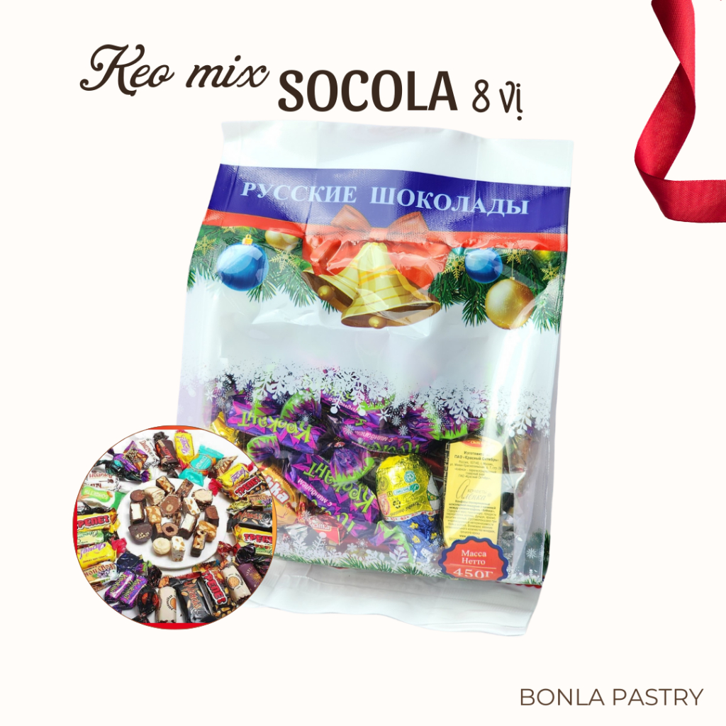 KẸO SOCOLA NGA mix 8 vị socola truyền thống | Shopee Việt Nam
