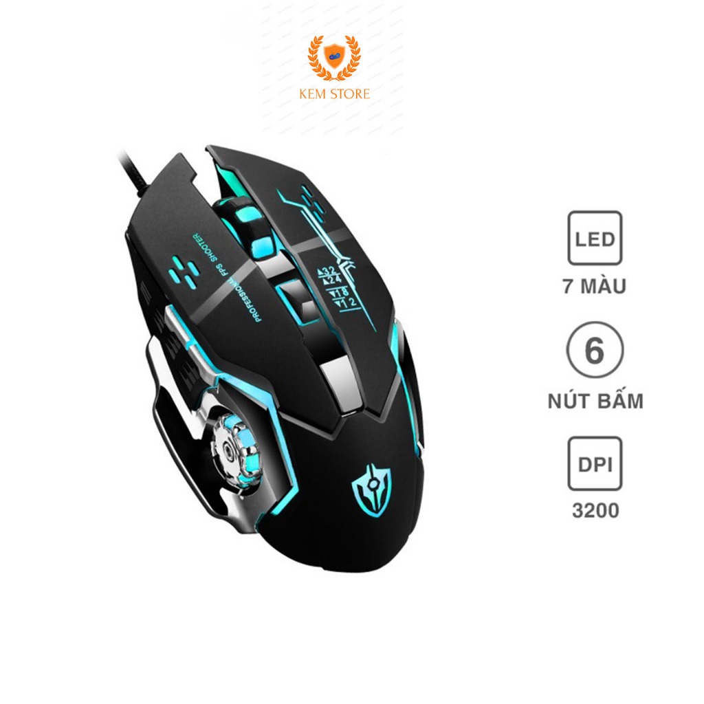 Combo bàn phím chuột gaming Free Wolf K15 Dragon X7 Led 7 màu siêu nhỏ ...