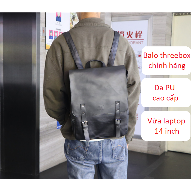 Balo da Threebox chính hãng balo nam nữ đi học BL 10 | Shopee Việt Nam