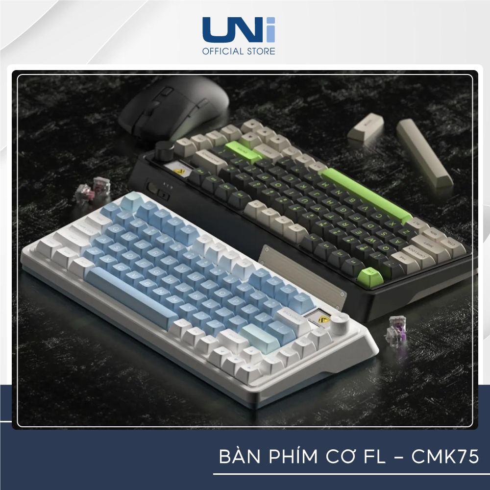 Bàn phím cơ không dây | FL - CMK75 | 3 modes | Mạch xuôi | Hotswap ...