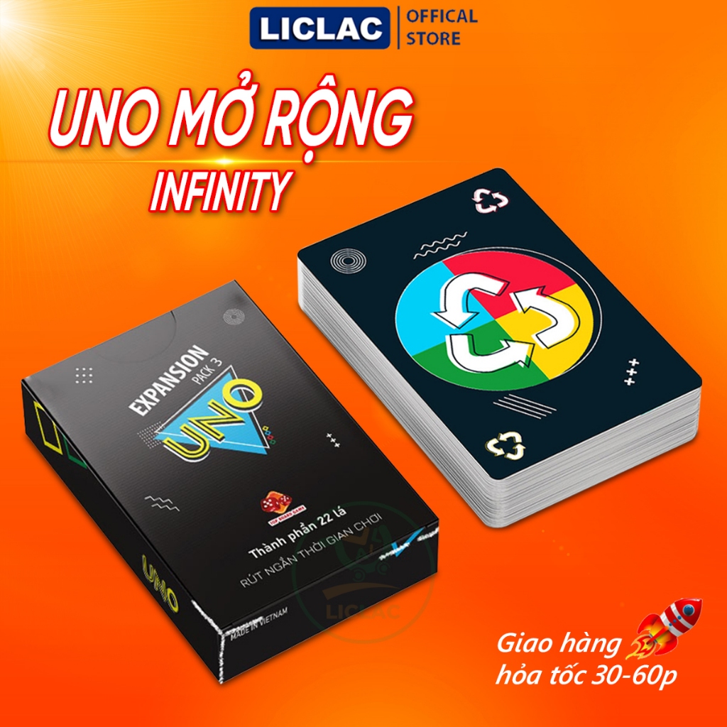 Bài UNO Mở Rộng INFINITY giúp rút ngắn thời gian 1 ván chơi, Đồ chơi ...