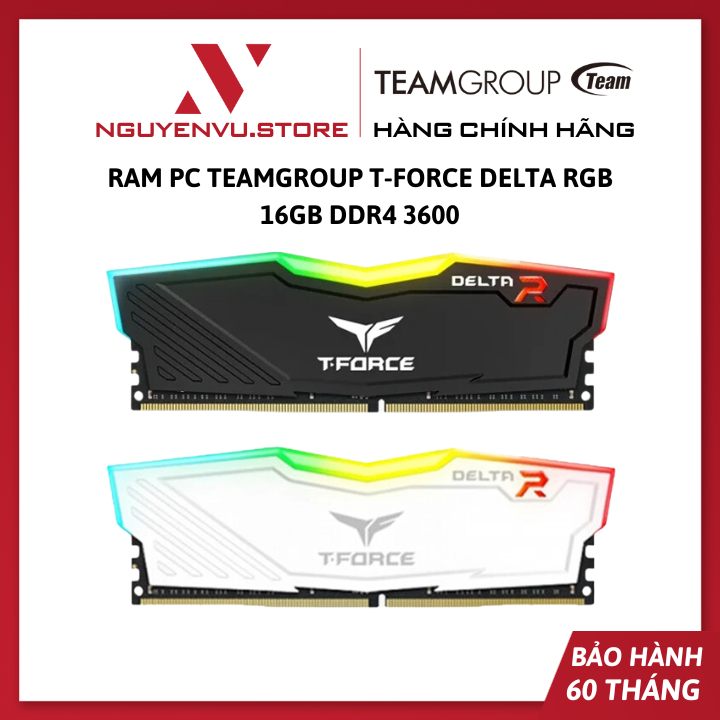 RAM PC TeamGroup T-Force Delta RGB 16GB DDR4-3600 - Hàng Chính Hãng ...