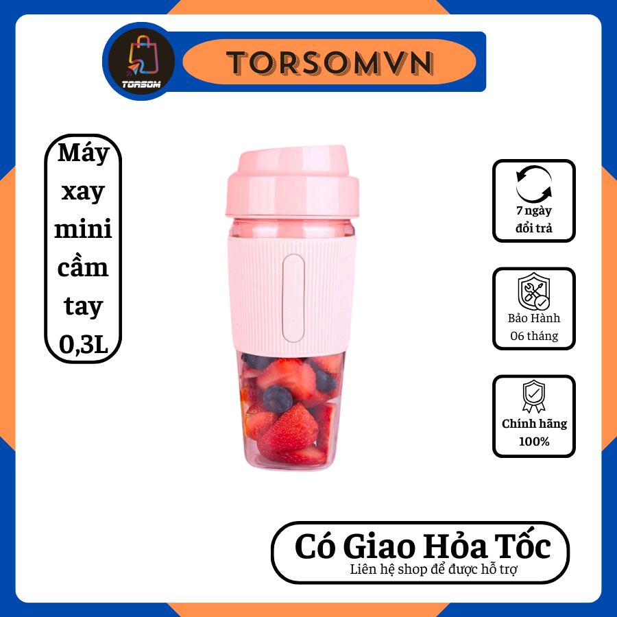 Máy Xay Sinh Tố Cầm Tay Mini TJ-008 Sạc Cổng USB Tiện Lợi 300ml | Shopee Việt Nam