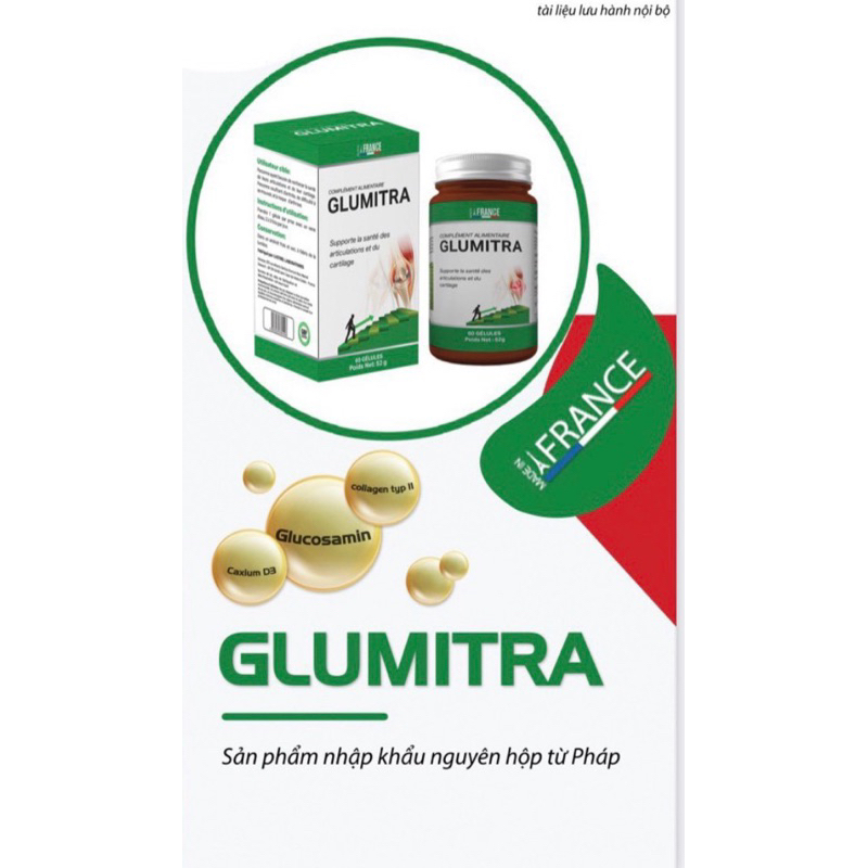 Viên uống xương khớp Pháp Glumitra hộp 60v nhập khẩu chính ngạch ...